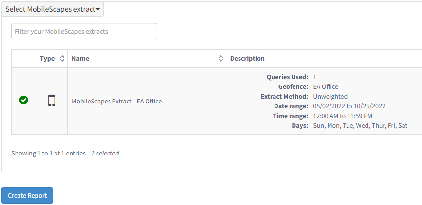 Using MobileScapes Data Extract Summary Report Tool – Environics Analytics Community