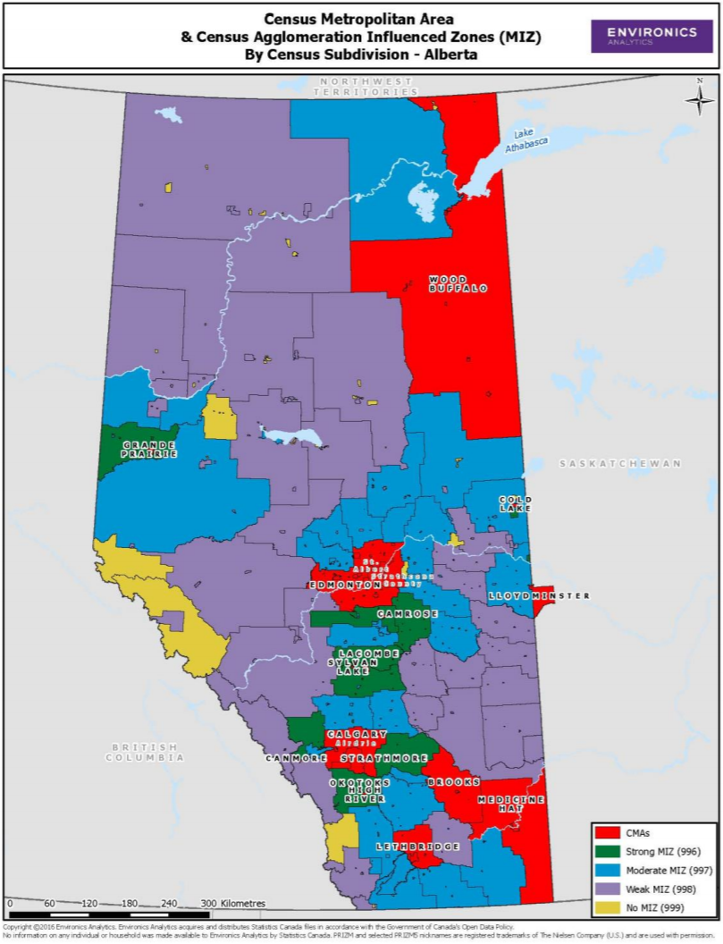 What are Metropolitan Influenced Zones (MIZ)? – Environics Analytics ...